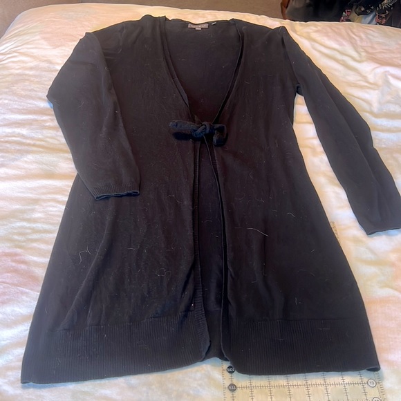 Repeat | Sweaters | Repeat Black Tiefront Long Cardigan Long Sleeve ...